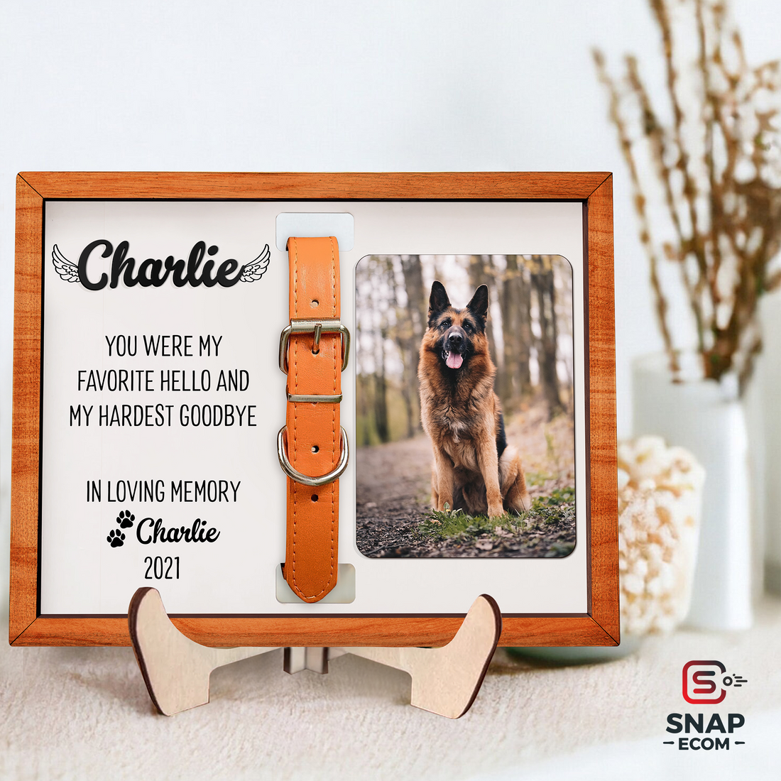 Personalized Pet Memorial Collar Frame – MP09