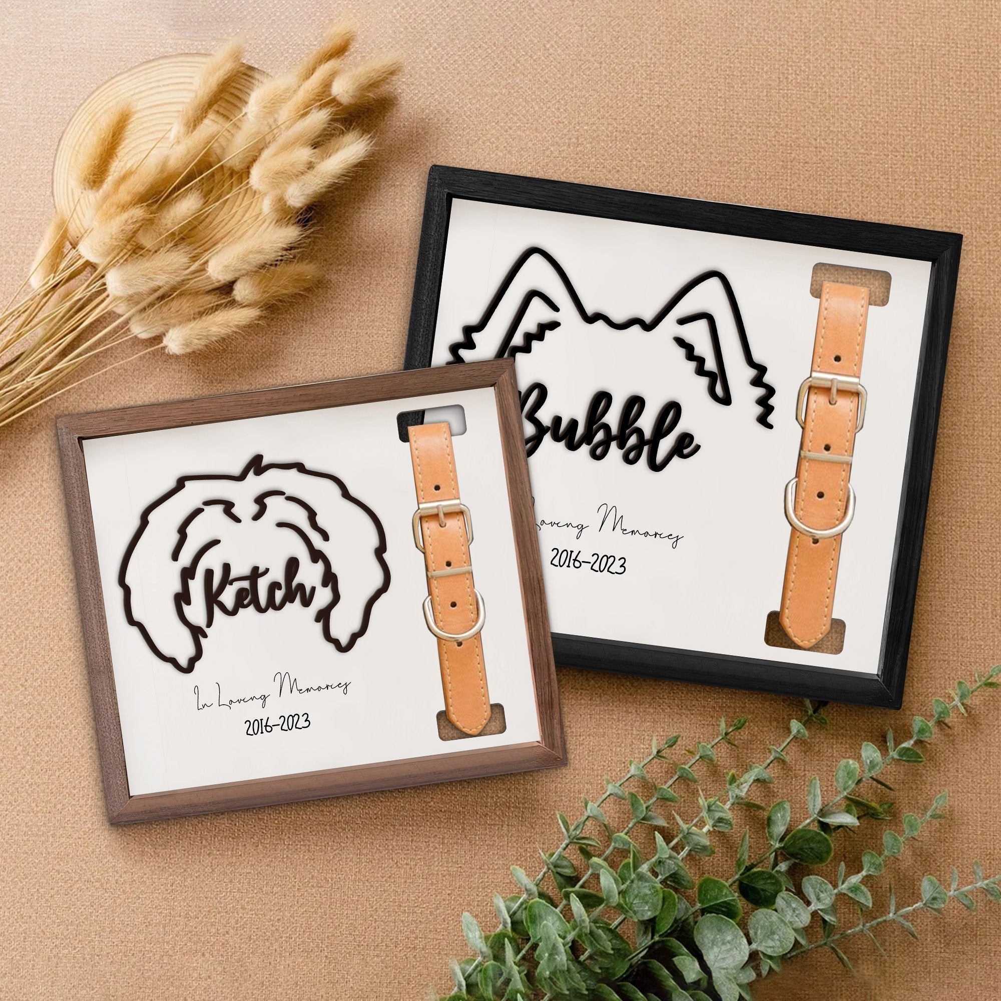 Personalized Pet Memorial Collar Frame – MP32